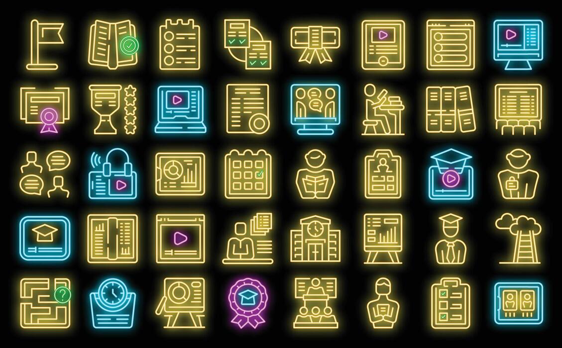 Neon Icons Vector Art, Icons, and Graphics for Free Download