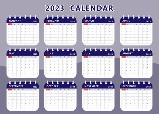 Year Planner 2023 Vector Art, Icons, and Graphics for Free Download Year Planner 2023 Vector Art, Icons, and Graphics for Free Download