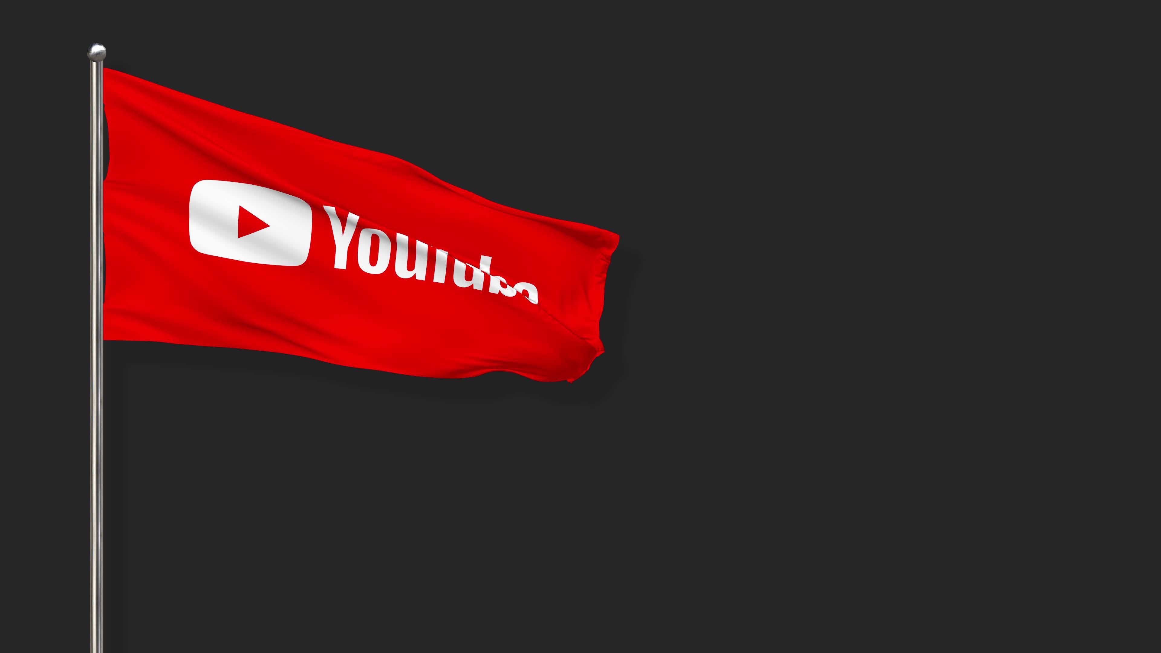 Youtube Flag Waving In The Wind 3d Rendering Chroma Key Luma Matte