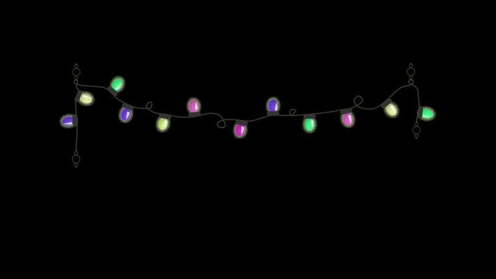 Blinking Christmas Lights Stock Video Footage for Free Download