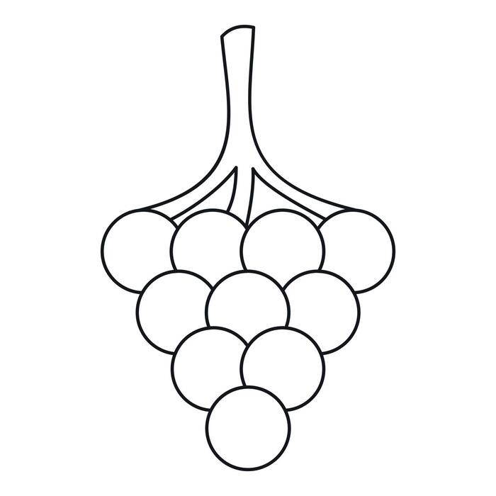 Grapes Outline Vector Art, Icons, and Graphics for Free Download