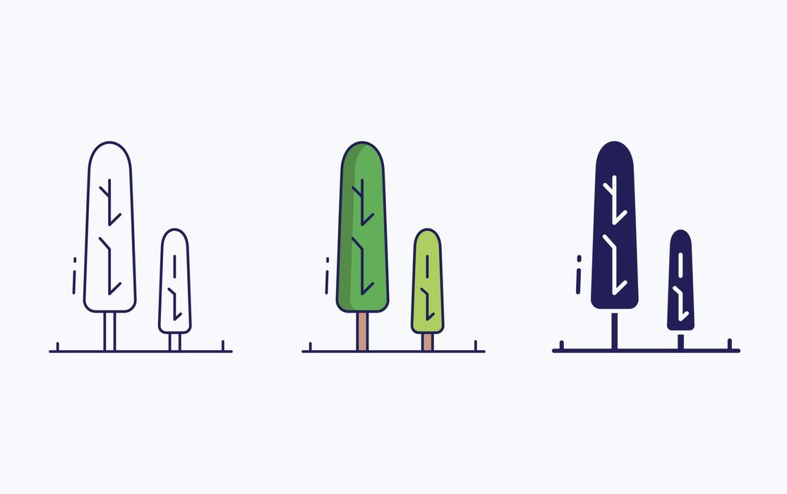 Minimalist Trees Vector Art, Icons, and Graphics for Free Download