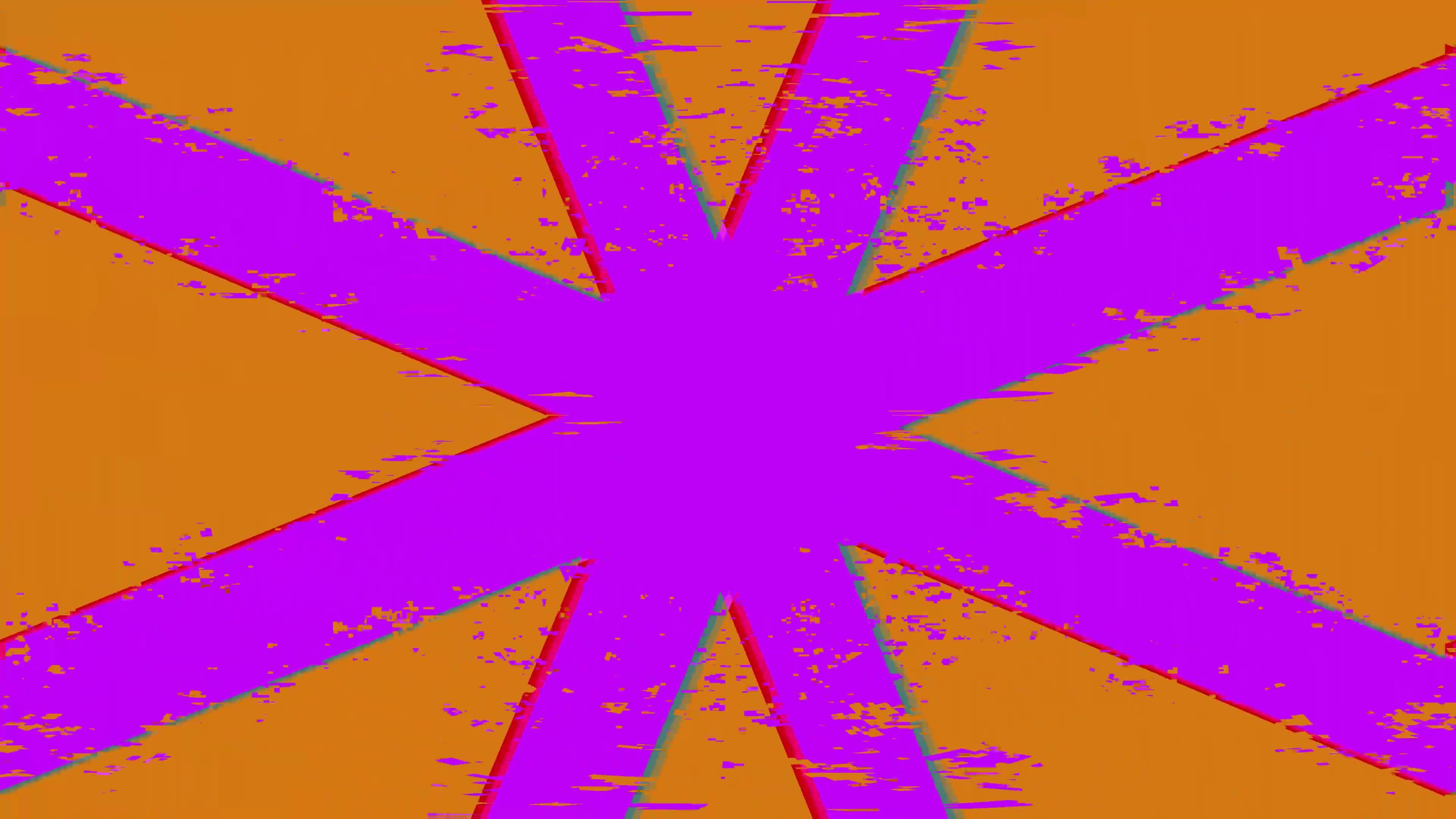 Rotating Cross Animation With Retro And Abstract Glitch Effect 15309957