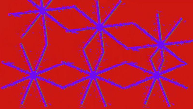 Rotating Cross Animation With Retro And Abstract Glitch Effect 15309961