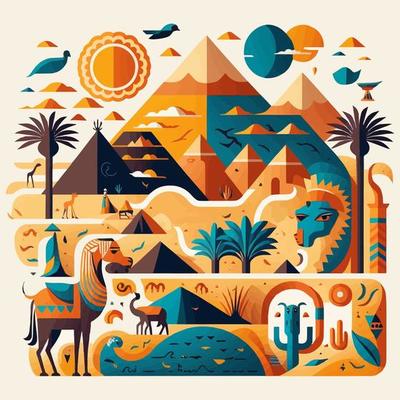 Pyramids Egypt Vector Art, Icons, and Graphics for Free Download