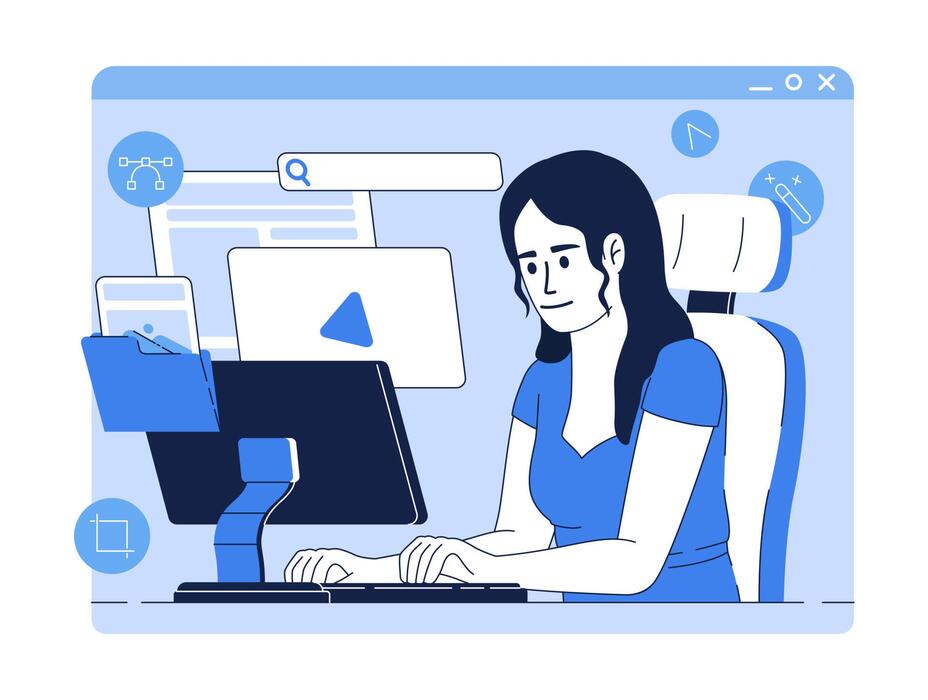 Computer Character Vector Art, Icons, and Graphics for Free Download