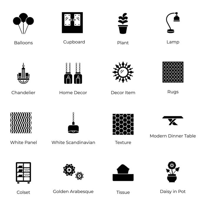Interior Design Icons Vector Art, Icons, and Graphics for Free Download
