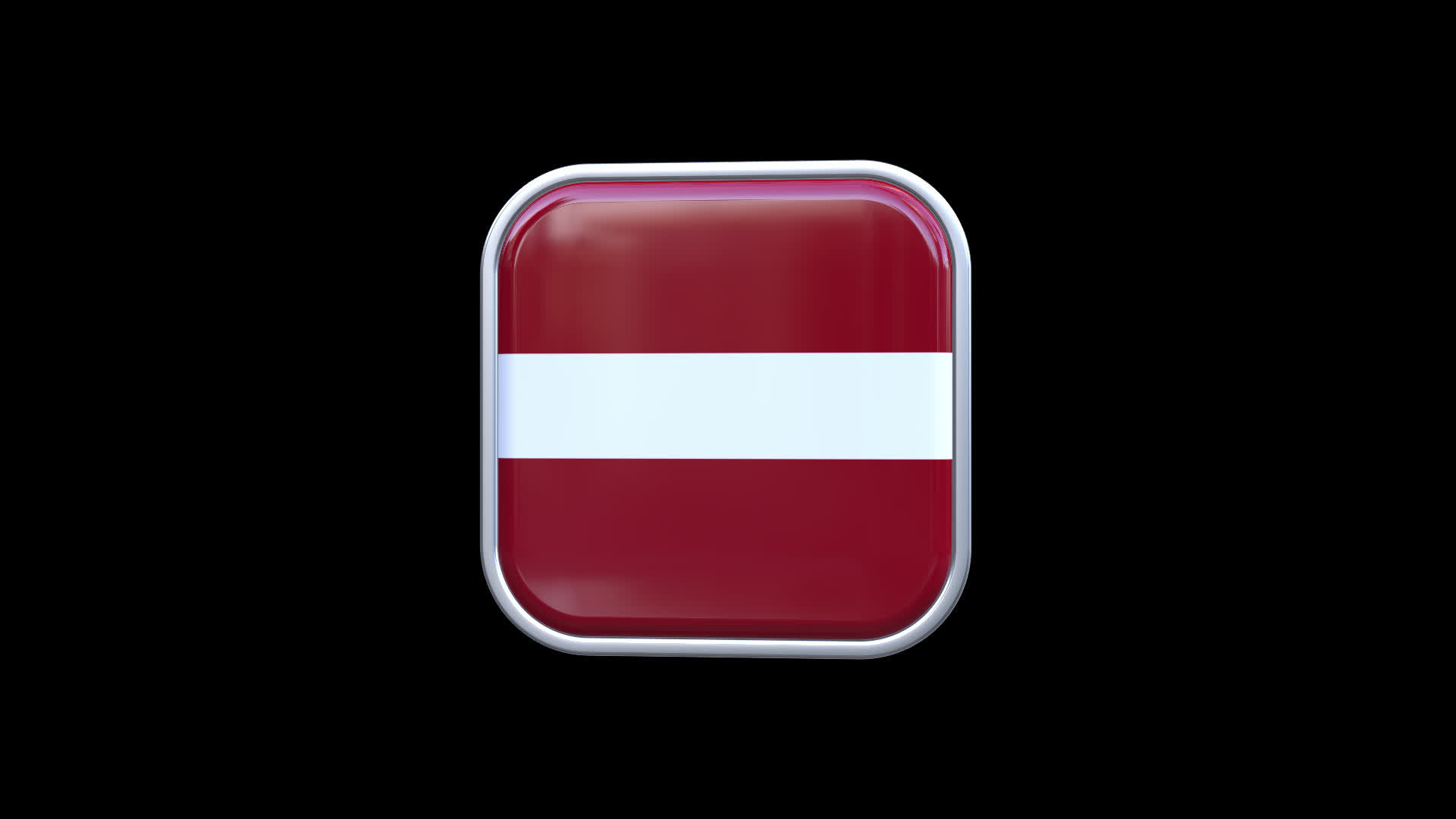 3d Latvia Flag Square Icon Animation Transparent Background Free Video 15472656 Stock Video at ...