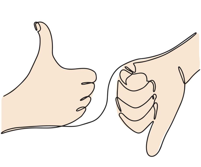 Thumbs Up Thumbs Down Vector Art, Icons, and Graphics for Free Download