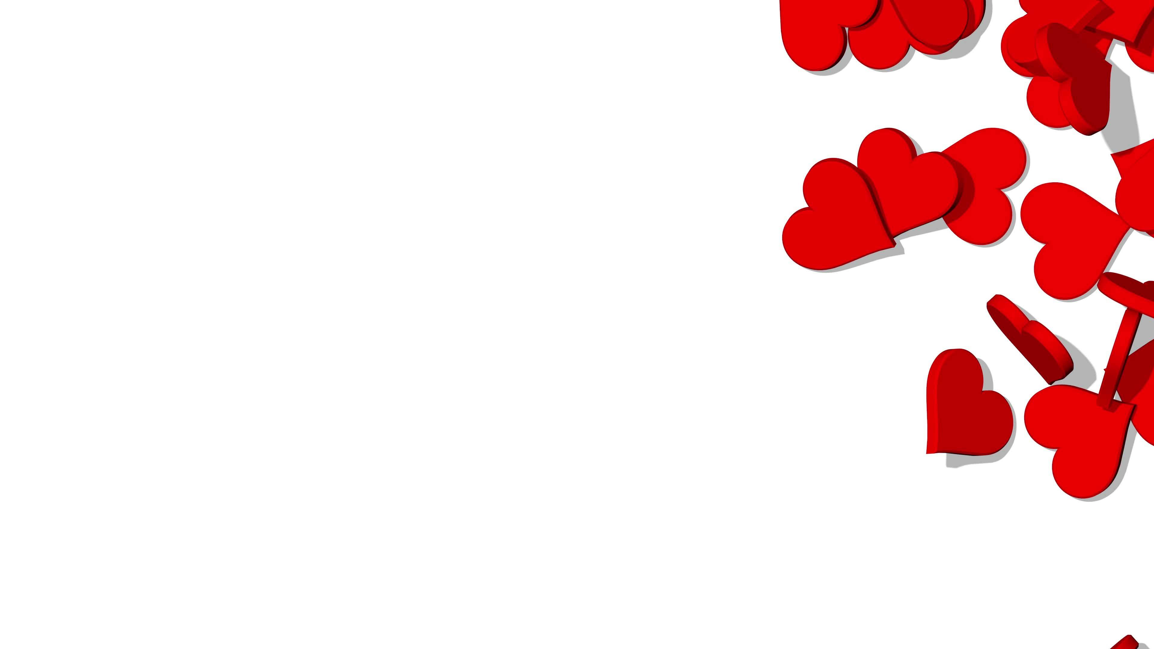 Heart Large Size 3d Icon Falling From Right Side On Floor 3d Rendering Chroma Key Luma Matte