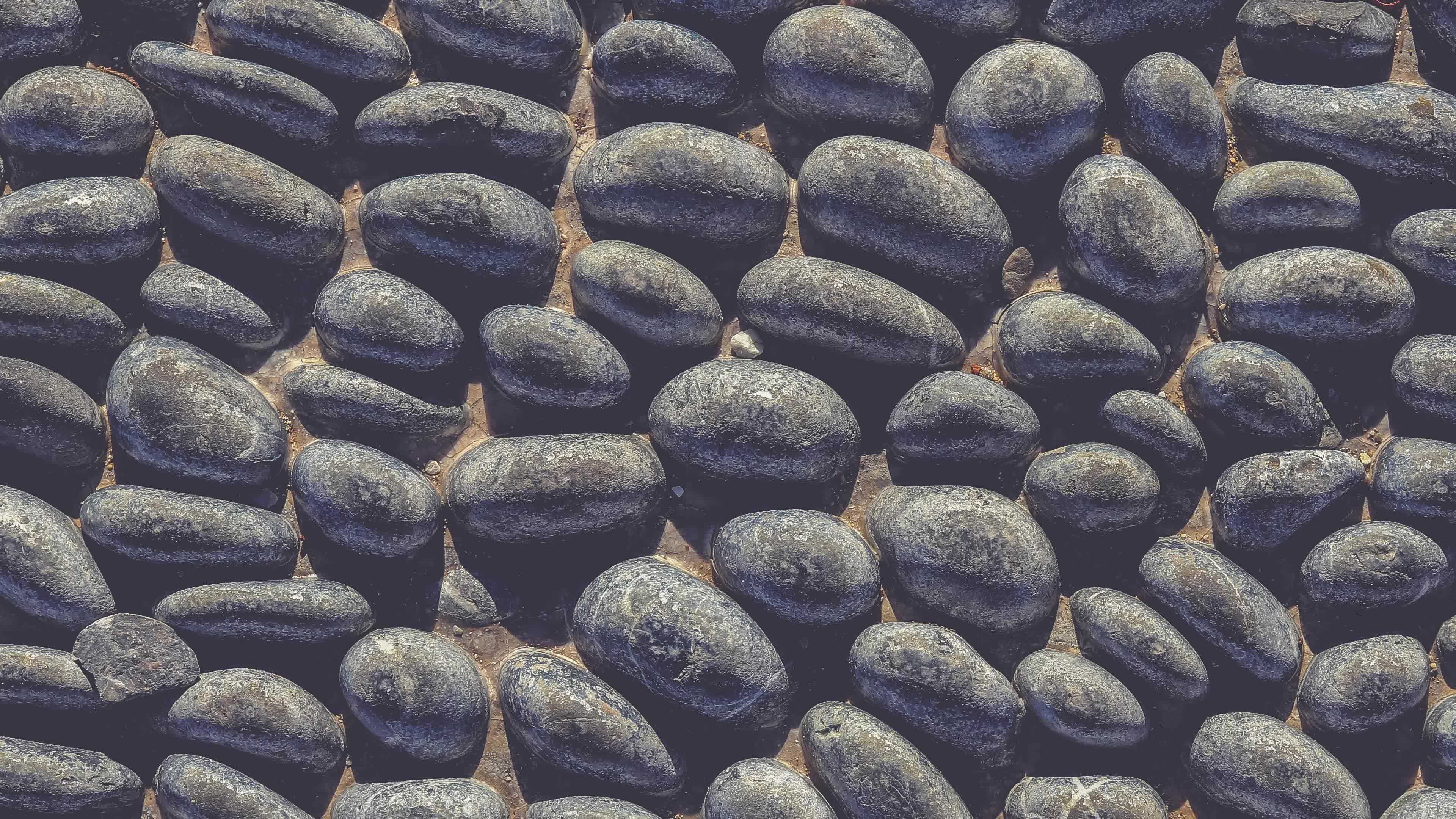 Lot Of White Masonry Cladding Pebble Texture Seamless Loop Stones