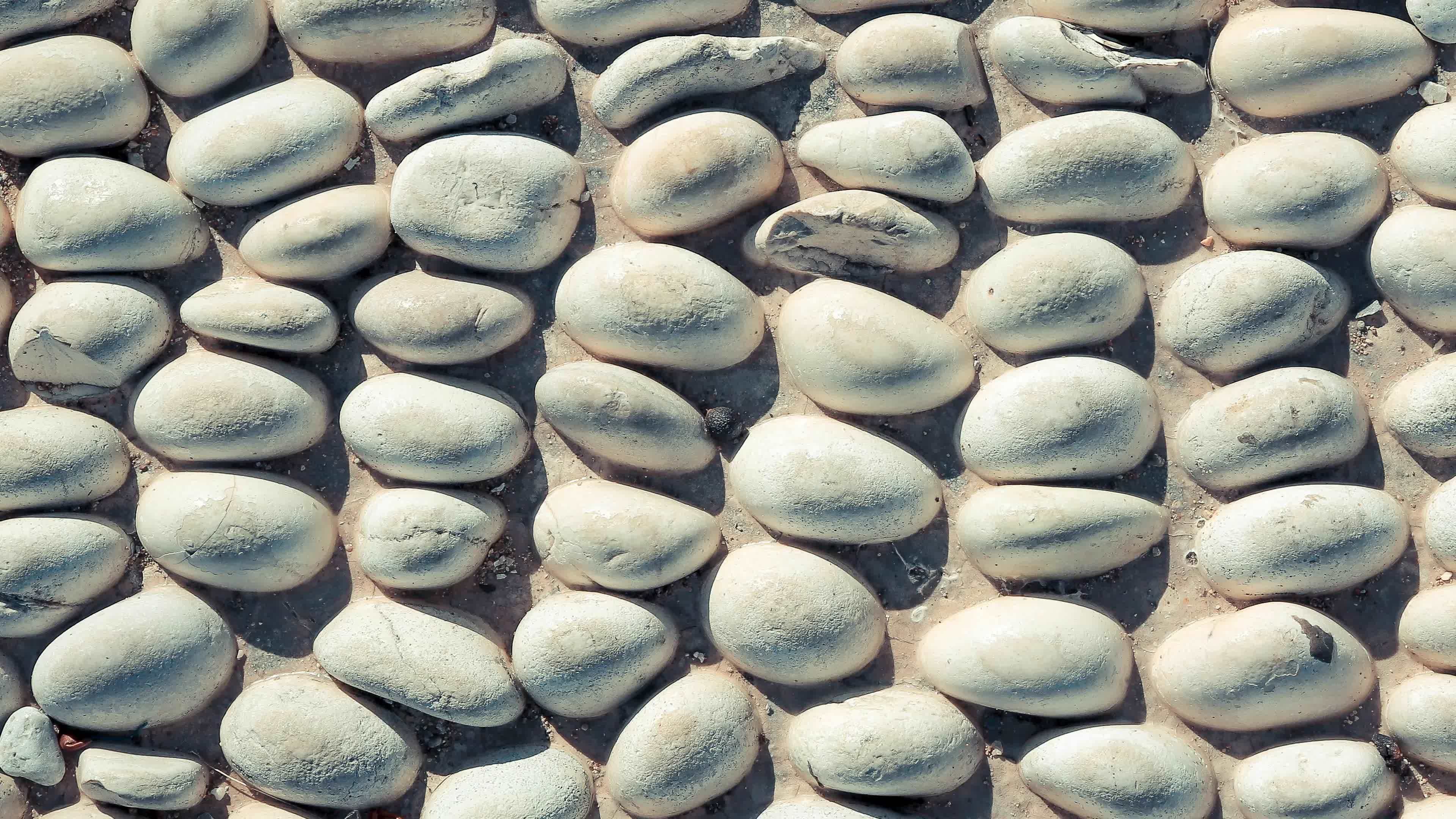 Stones Pattern Background Seamless Loop Lot Of White Masonry Cladding