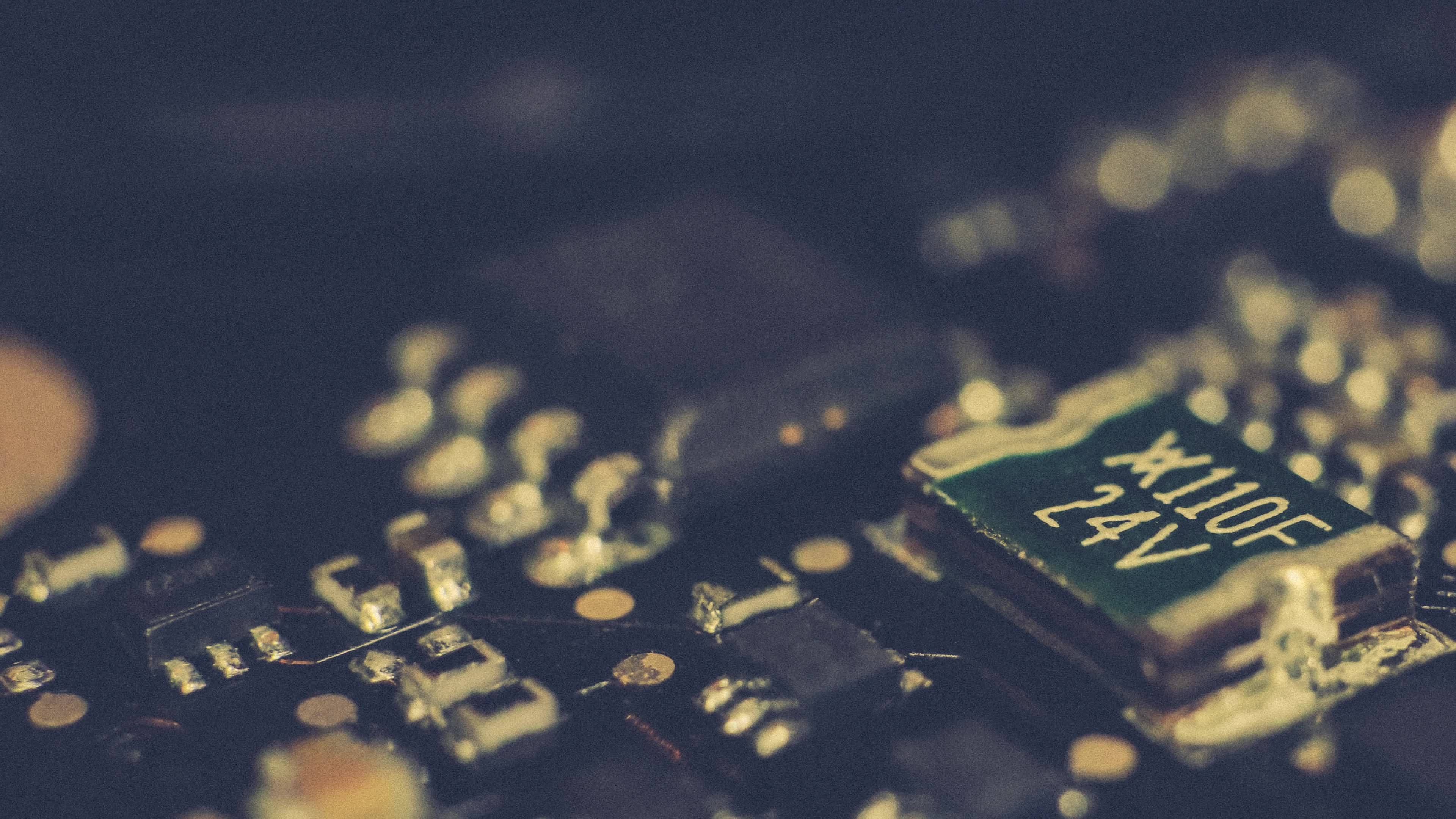 Microchip Macro Closeup Background Seamless Loop. 15708751 Stock Video ...