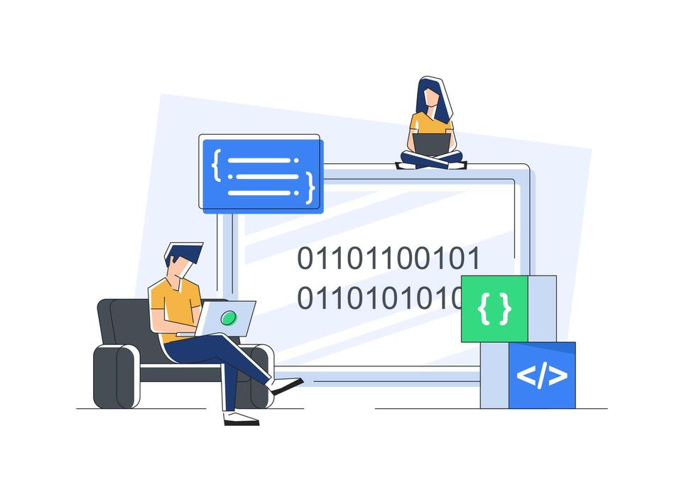 Pair Programming Vector Art Icons And Graphics For Free Download