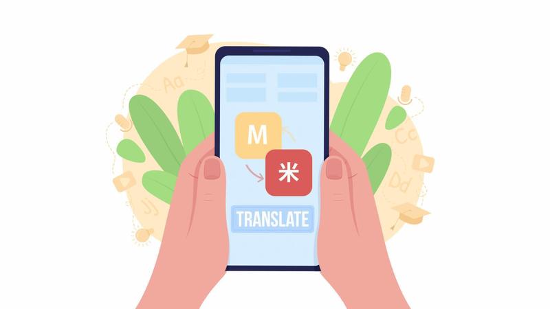 Animated use translation app concept 15850554 Stock Video at Vecteezy