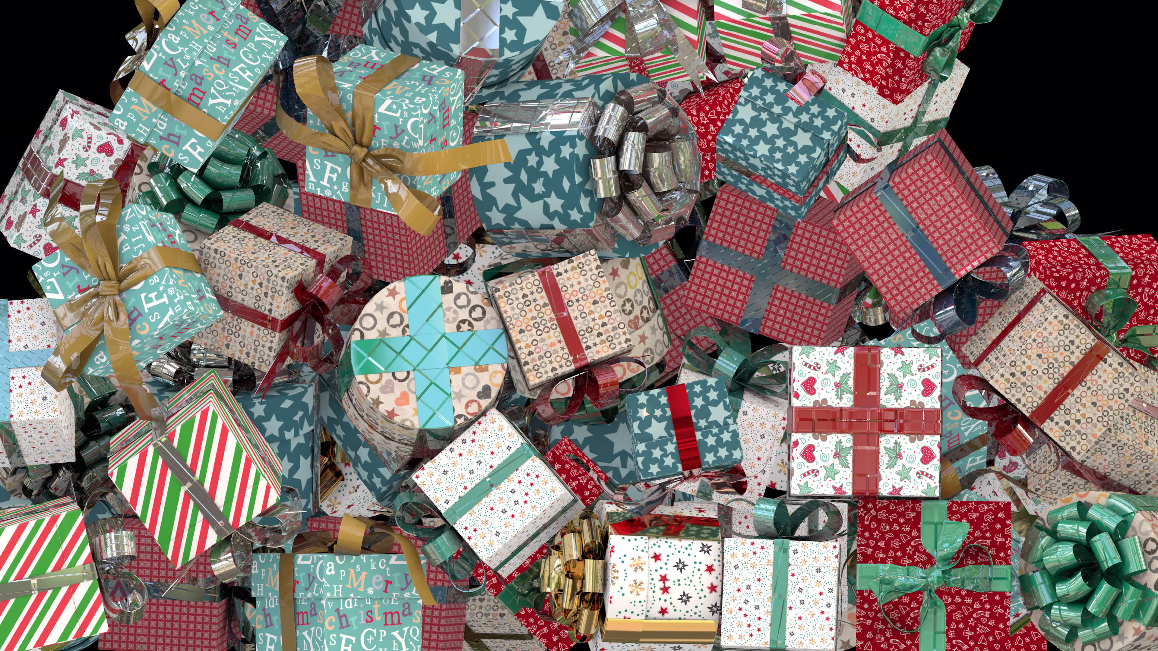Falling Big Colored Christmas Presents Gift box transition 15883457 ... Falling Big Colored Christmas Presents Gift box transition 15883457 ...