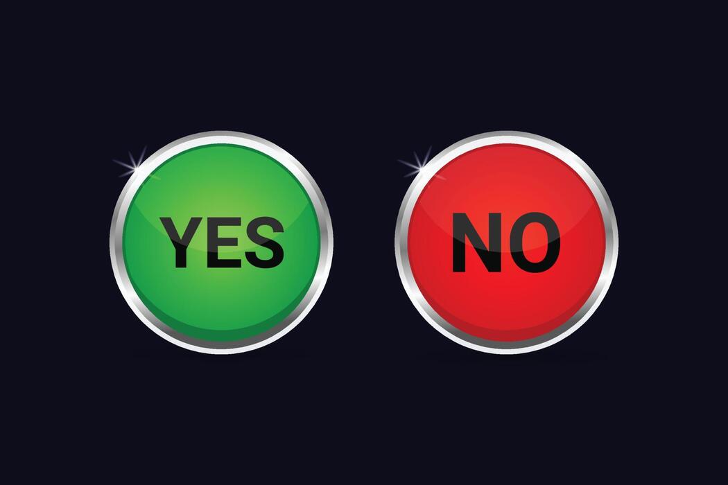 Yes No Button Vector Art, Icons, and Graphics for Free Download