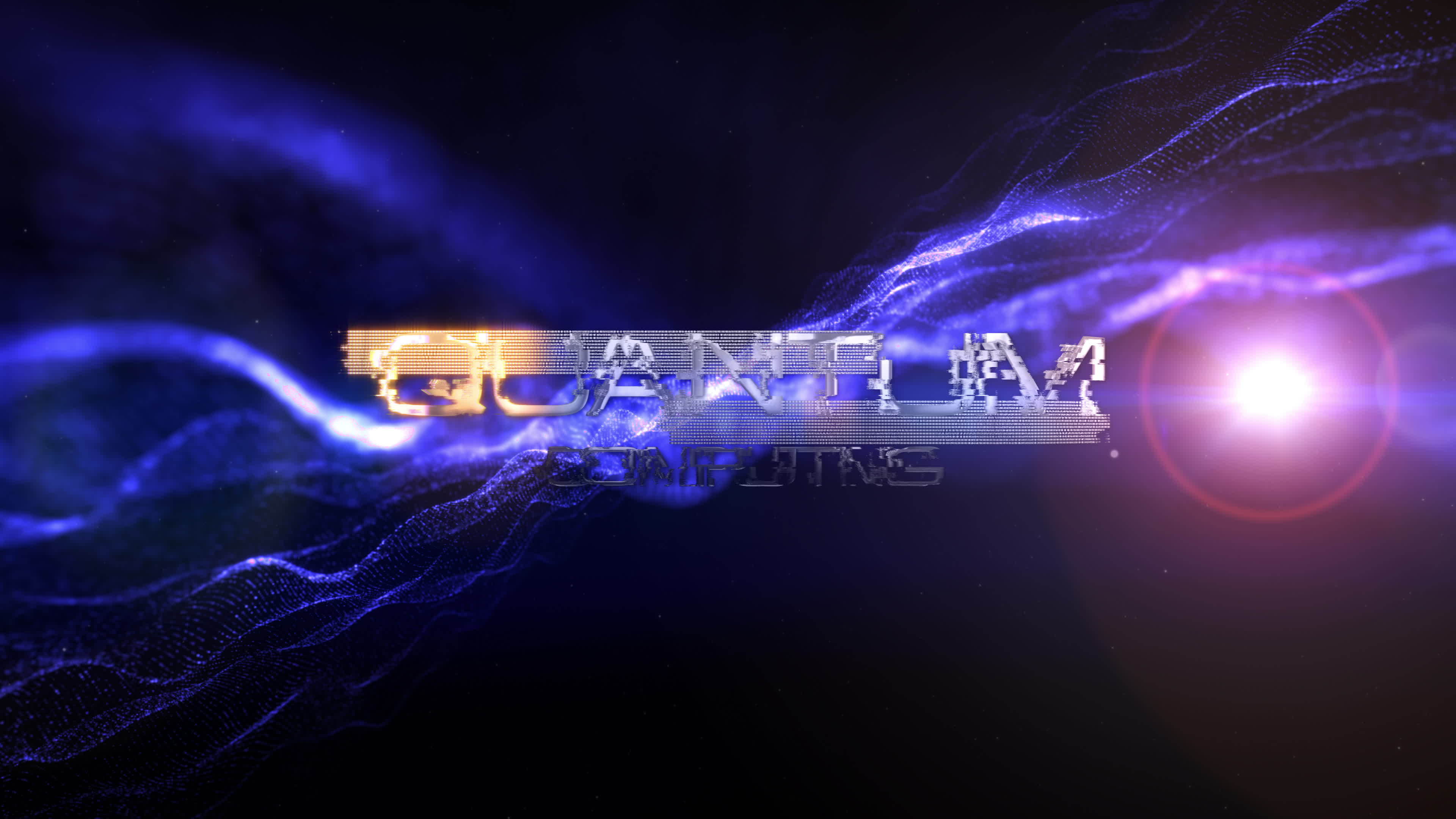Quantum Computing text abstract science technology cinematic title ... Quantum Computing text abstract science technology cinematic title ...