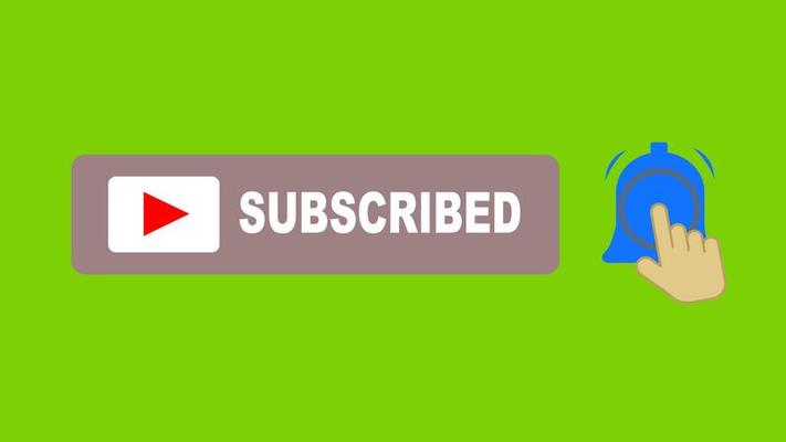 Animated Subscribe Button Stock Video Footage for Free Download