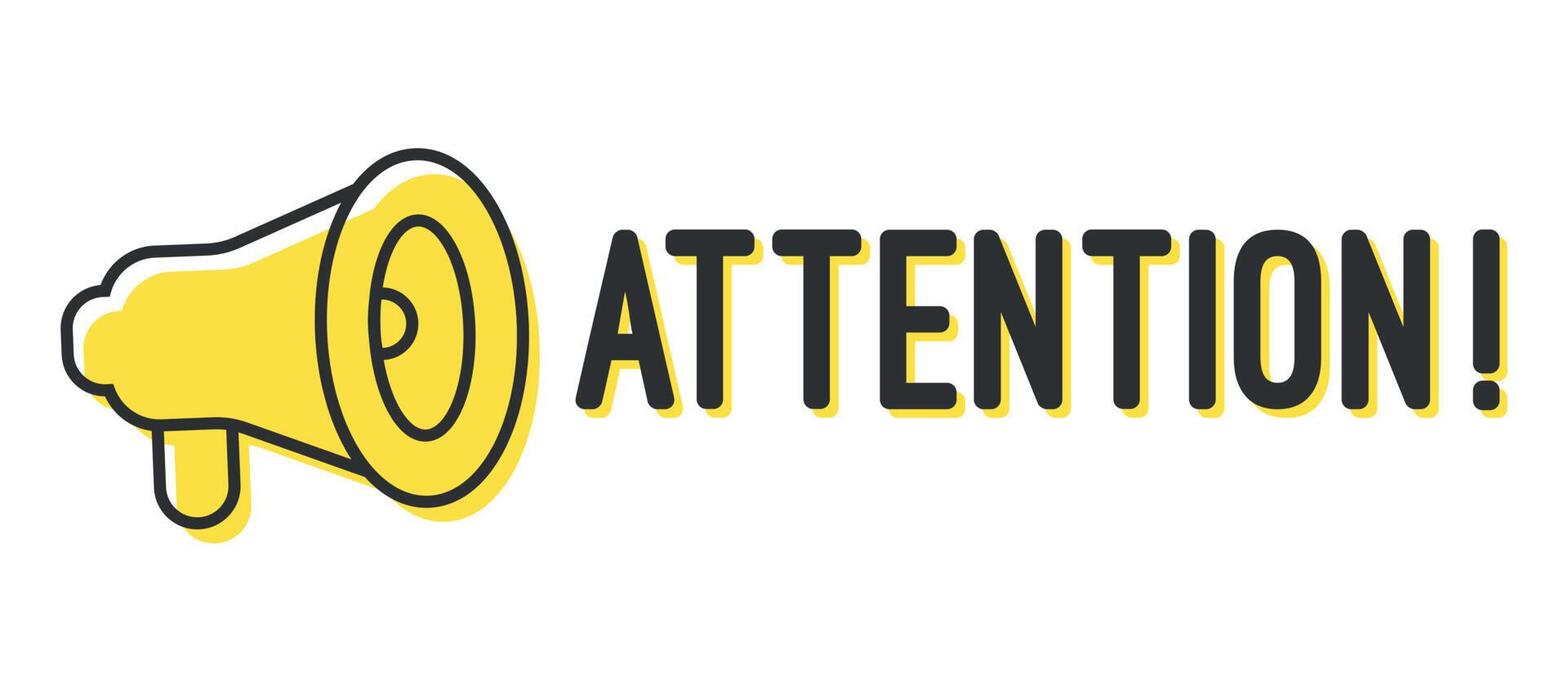 Attention Vector Art, Icons, and Graphics for Free Download