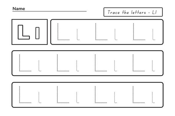 Trace Letter L Vector Art, Icons, and Graphics for Free Download