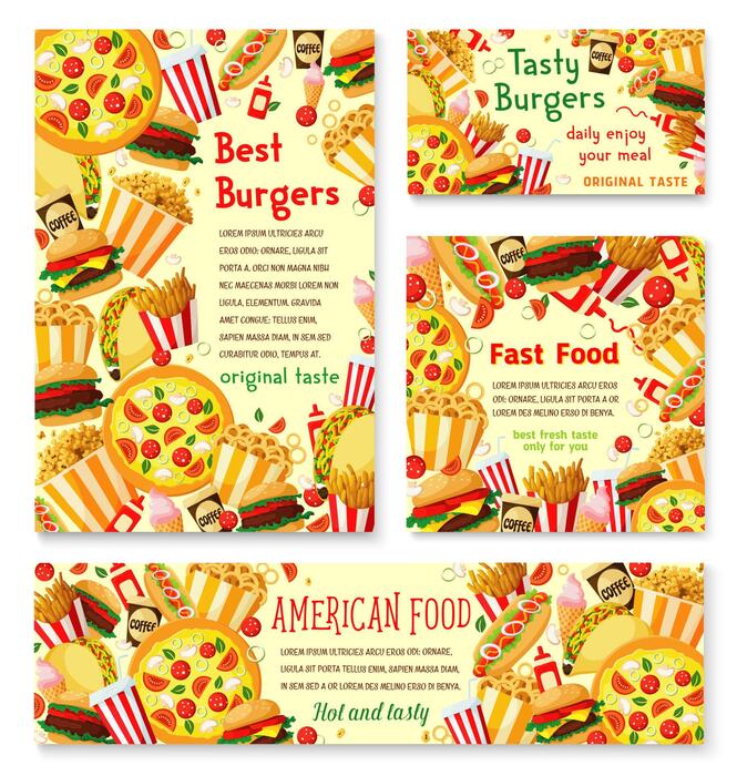 Page 2 | Fast Food Template Vector Art, Icons, and Graphics for Free ...