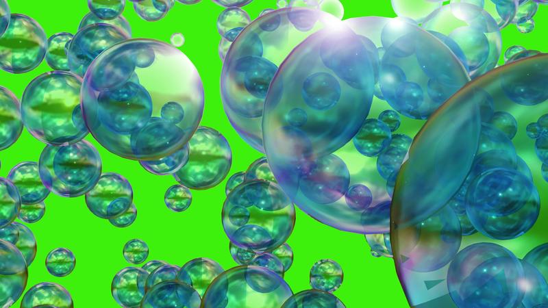 Air bubbles rising up background.3D animation bubble blobs design. Abstract seamless motion soap ...