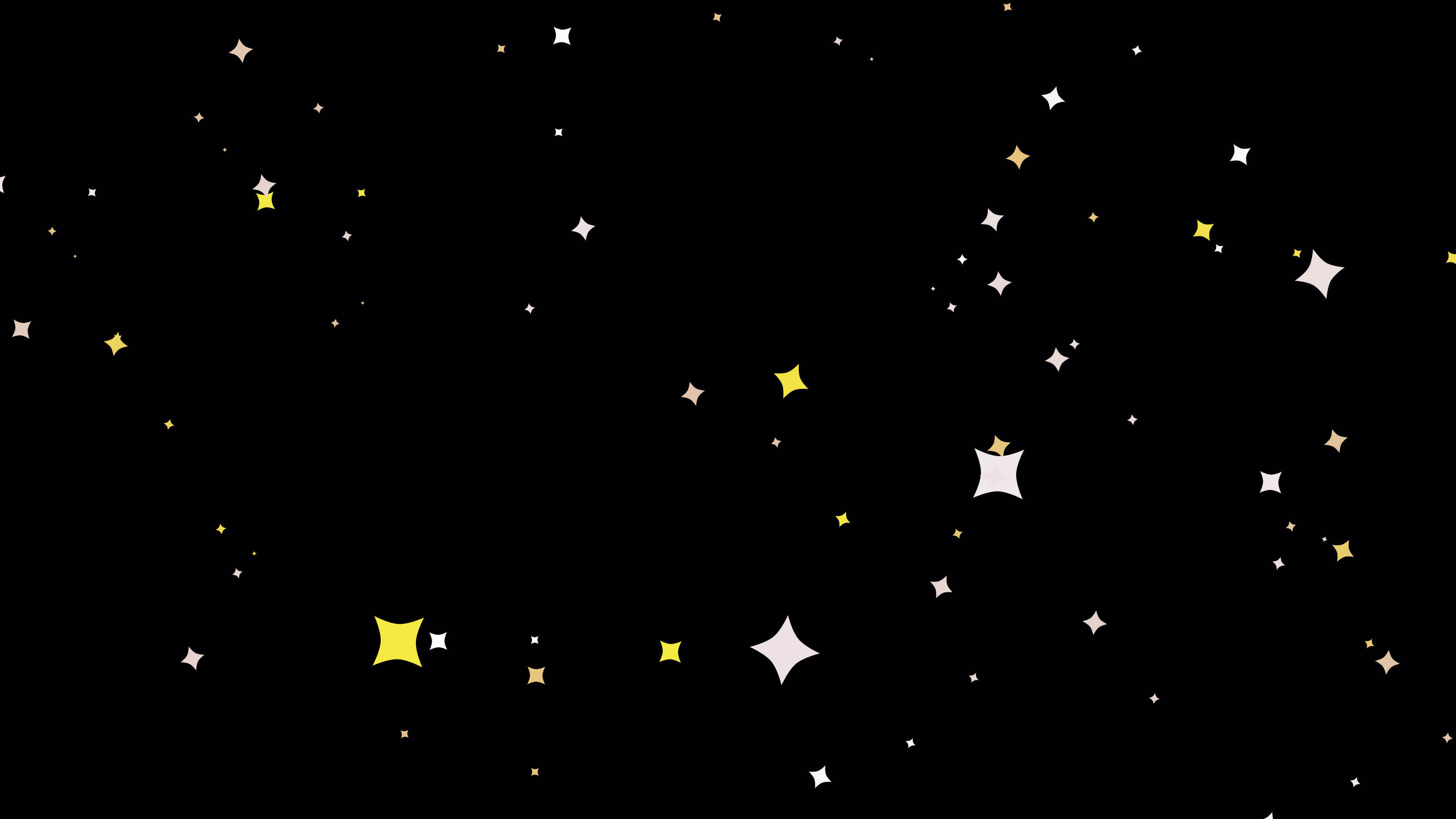 Falling Twinkling star animated background. Alpha channel. motion sparkles colorful stars in ...