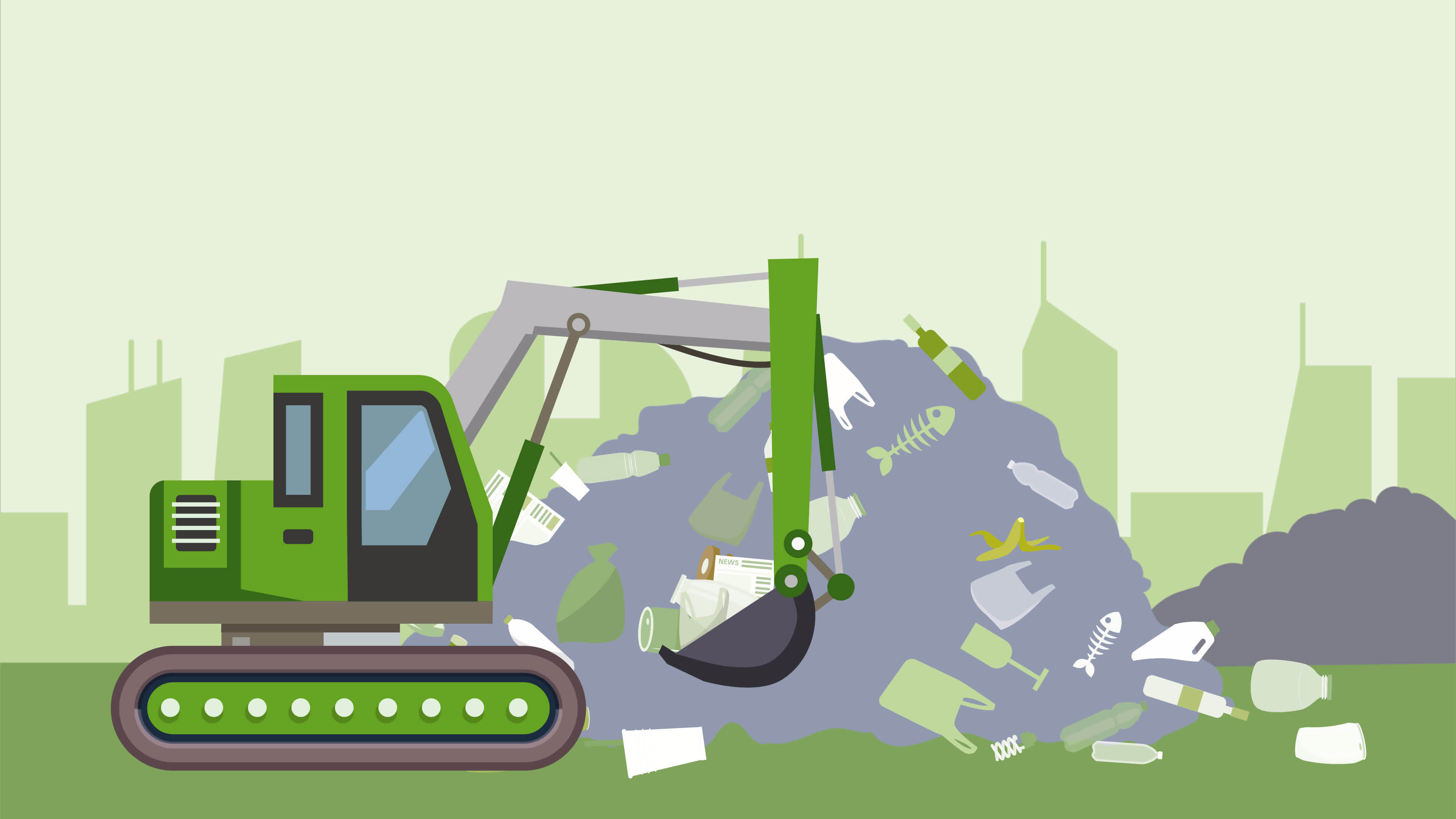 Animation Garbage Stock Video Footage For Free Download