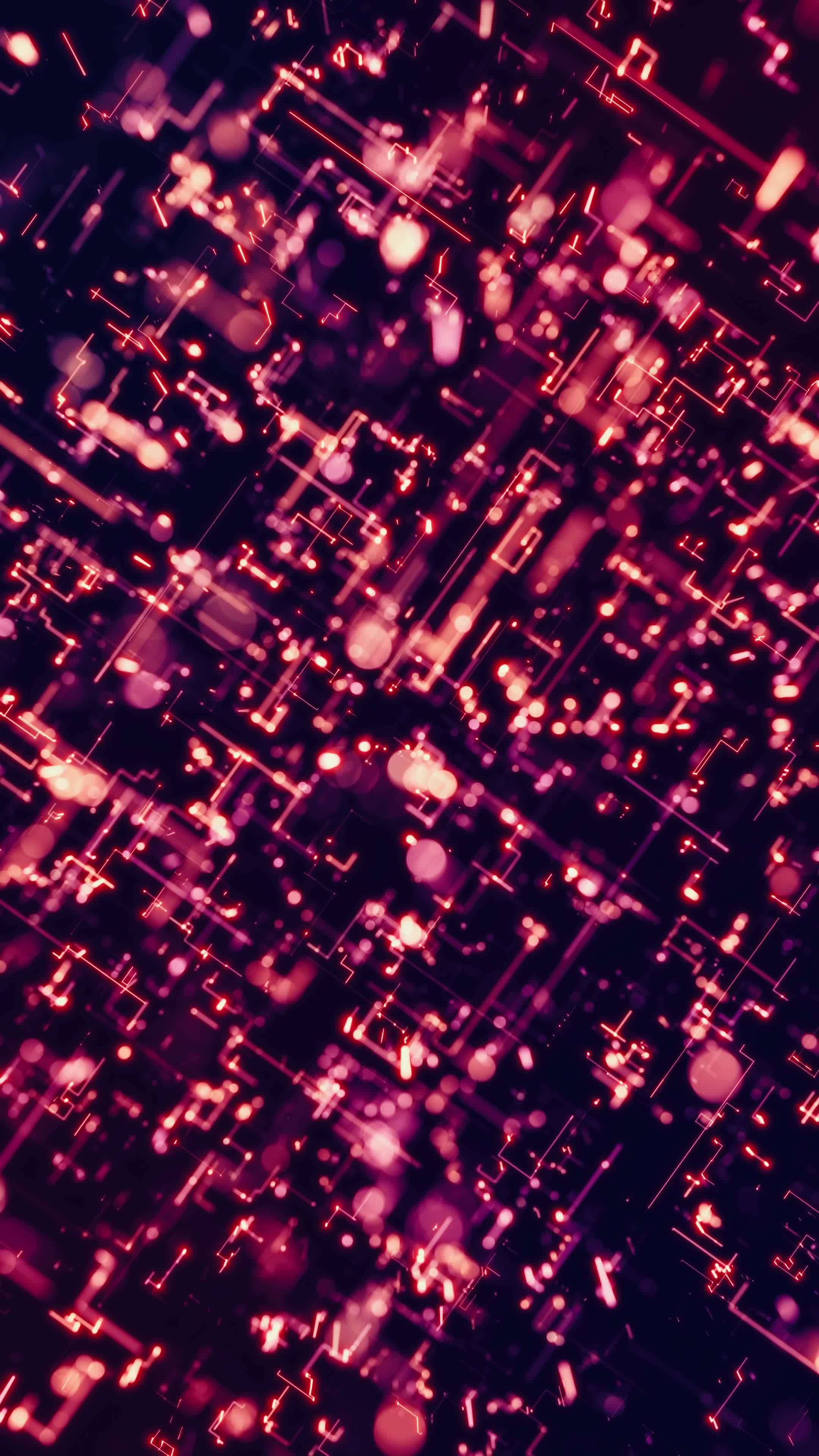 Abstract Technology Big Data Background Concept Motion Of Digital Data Flow Vertical Looped