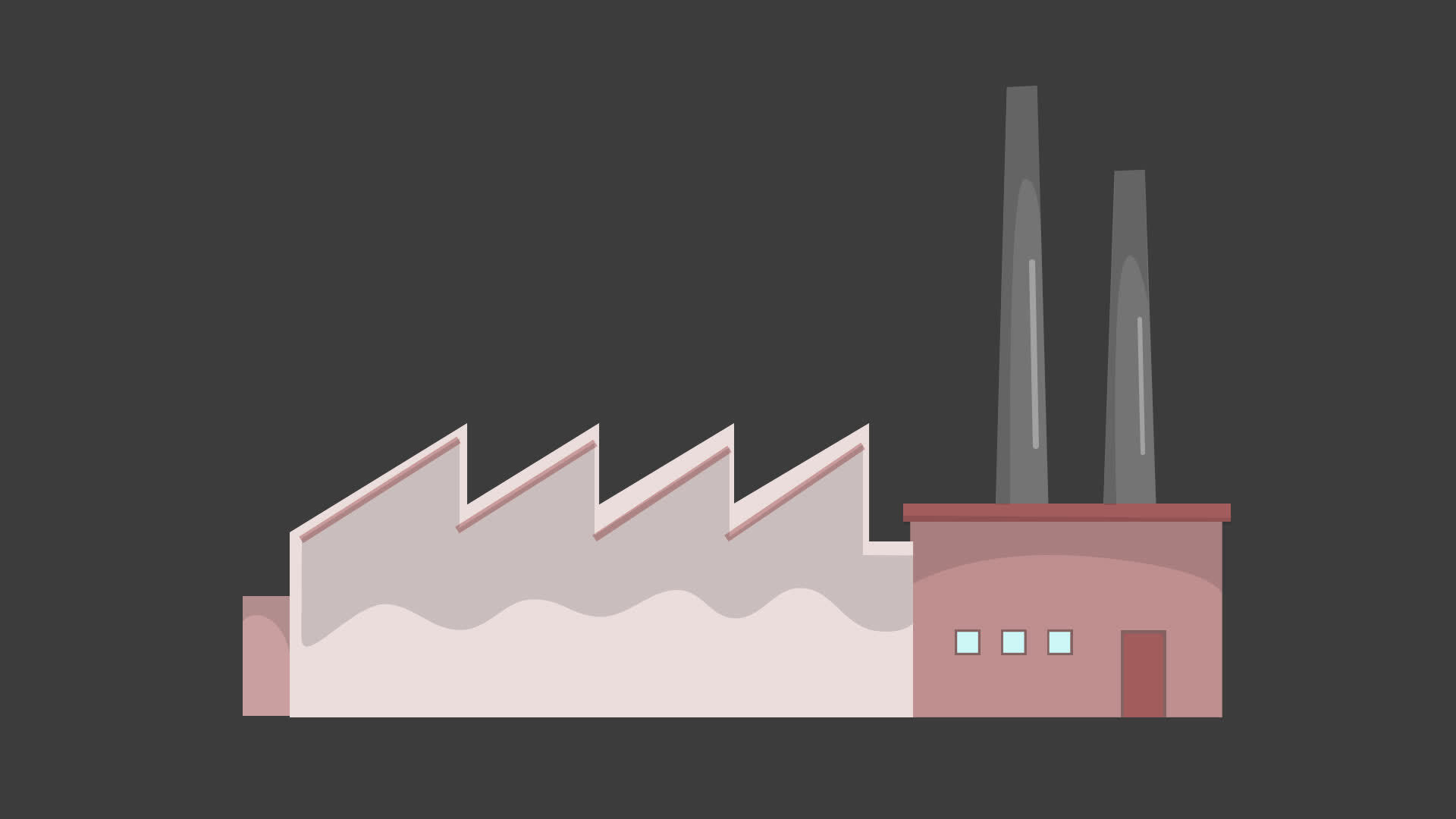 factory Animated Icon Isolated on Transparent Background. HD Video ...