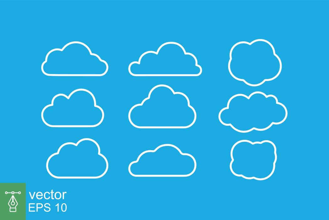 2d Cloud Vector Art, Icons, and Graphics for Free Download