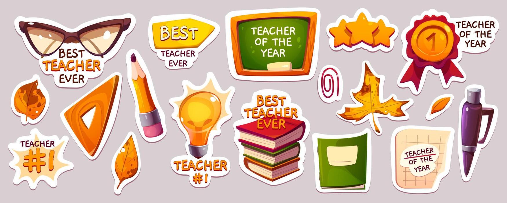 Teachers Day Sticker Vector Art, Icons, and Graphics for Free Download