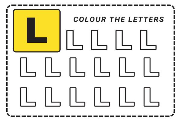 Letter L Tracing Alphabet Worksheets Vector Art, Icons, and Graphics ...