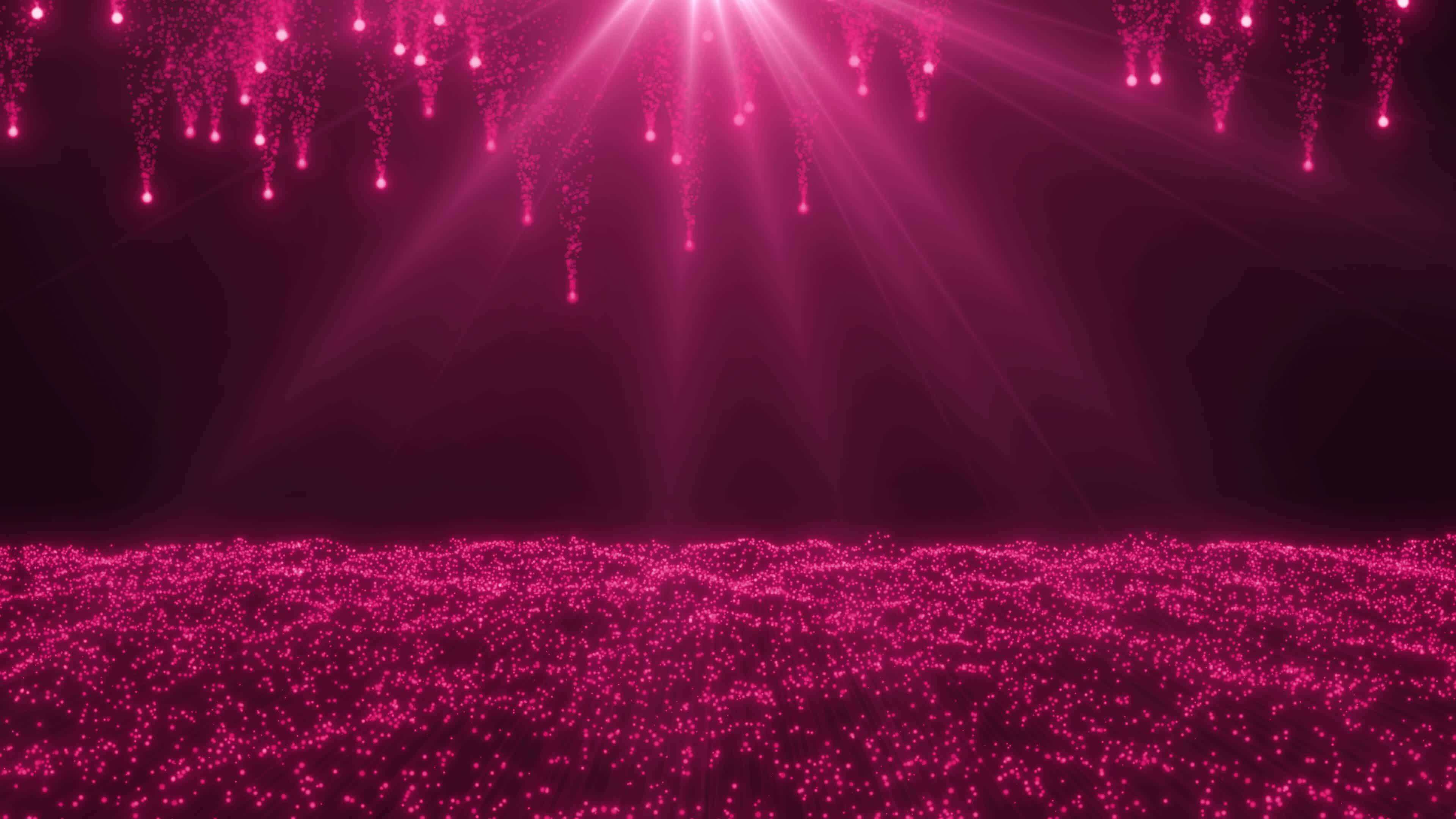 Glitter Particle Falling Background Glowing Particle Falling And Flickering Magic Shining