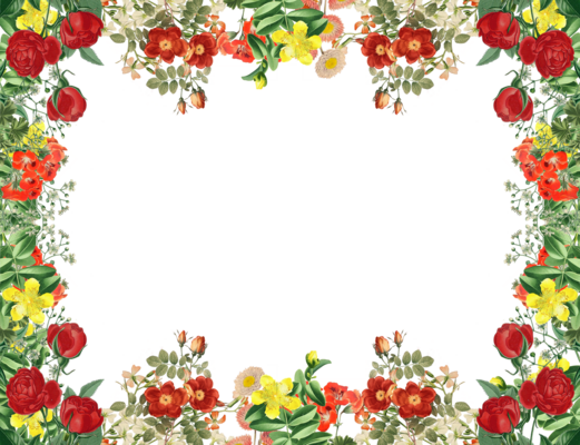 Moldura Flores Pngs Para Download Gratuito