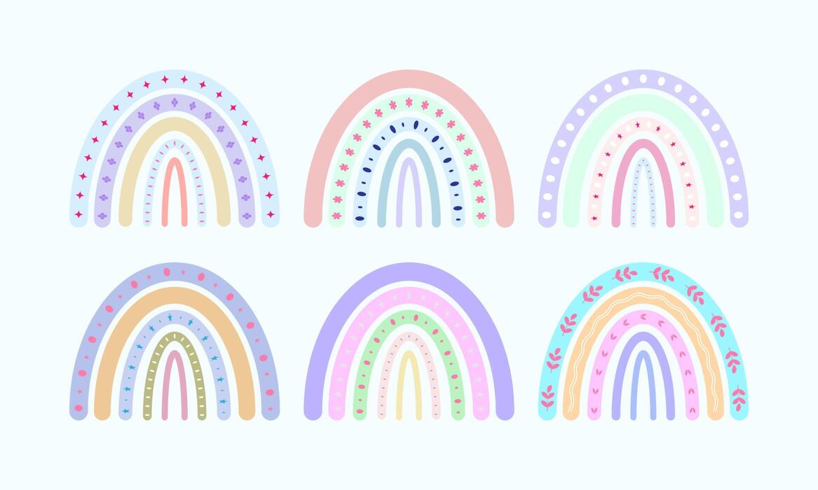 Boho Rainbow Vector Art, Icons, and Graphics for Free Download