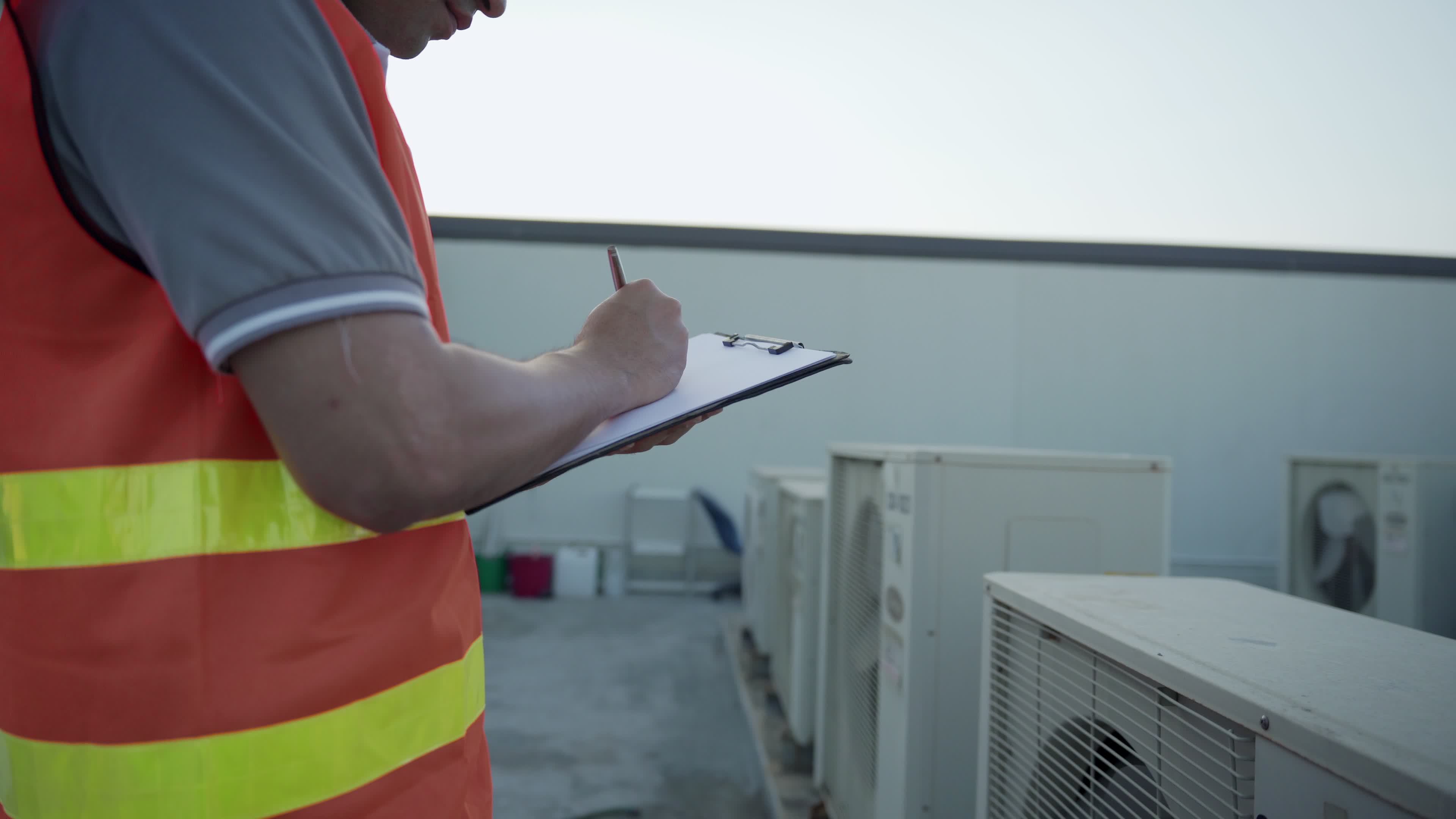 Factory Engineers Or Staff Checking The Cooling System Of The Factory factory-engineers-or-staff-checking-the-cooling-system-of-the-factory