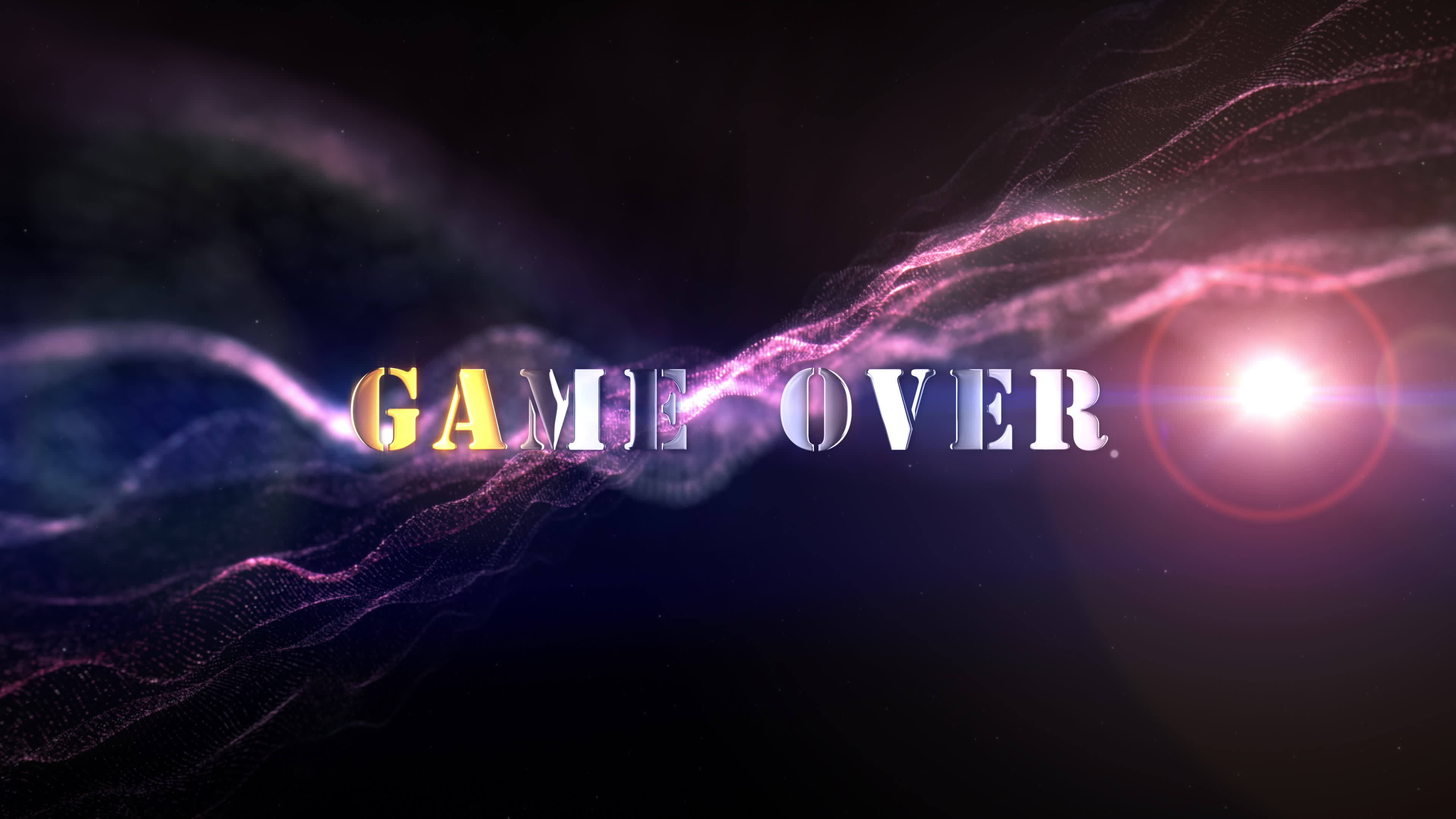 GAME OVER text abstract technology cinematic title background 16458264 ... GAME OVER text abstract technology cinematic title background 16458264 ...