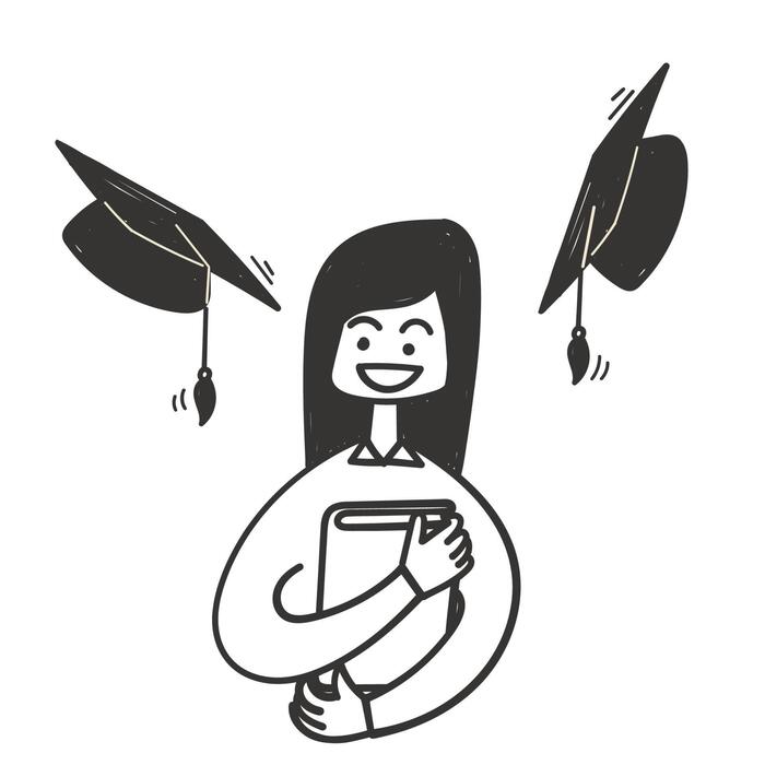 Graduation Doodle Vector Art, Icons, and Graphics for Free Download