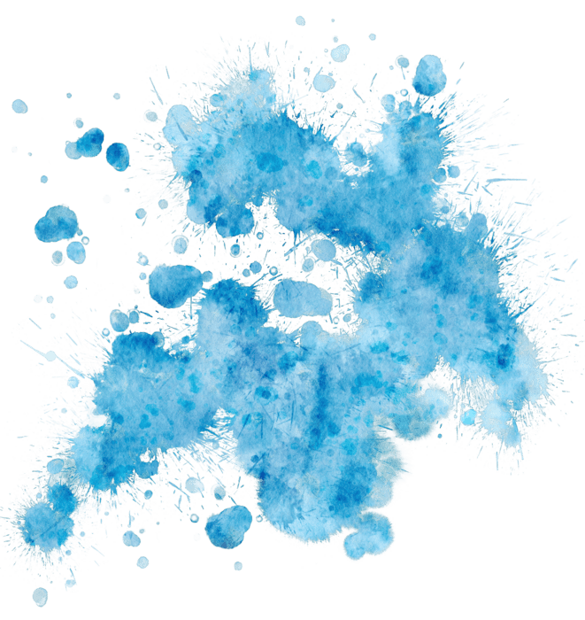 Blue Watercolor Brush Splash Stain PNGs for Free Download
