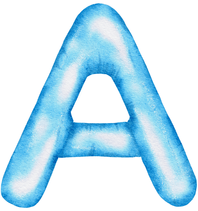 Watercolor Alphabet PNGs for Free Download