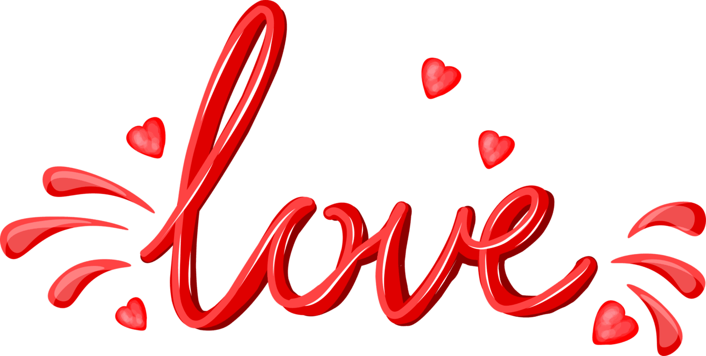 Love Font PNGs for Free Download