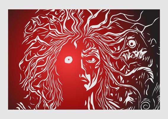 Psychedelic Woman Vector Art Icons And Graphics For Free Download