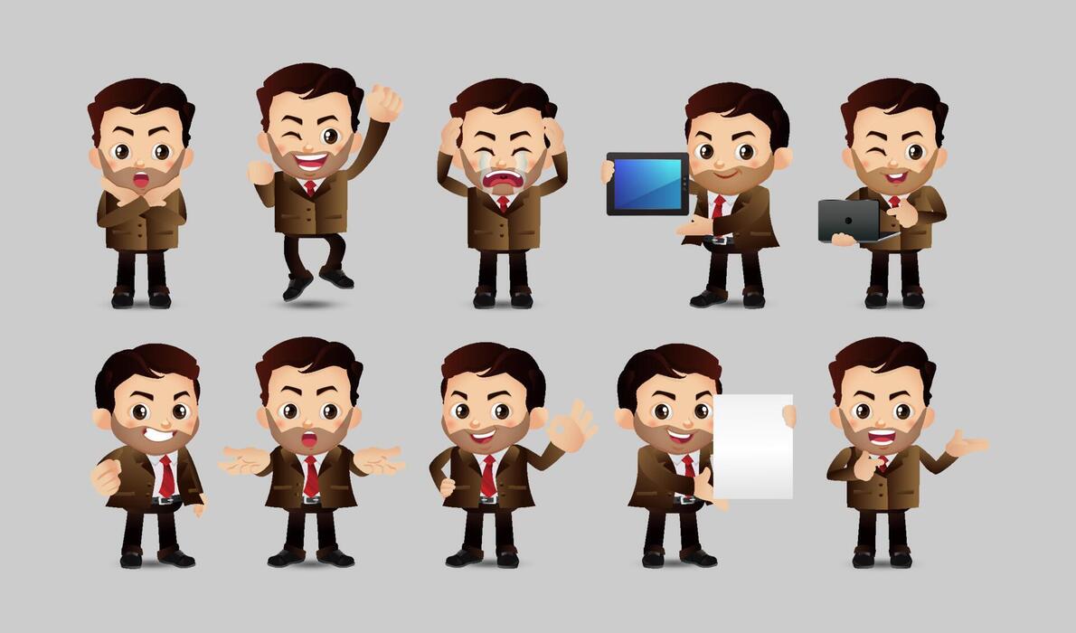 2d Cartoon Character Vector Art, Icons, and Graphics for Free Download