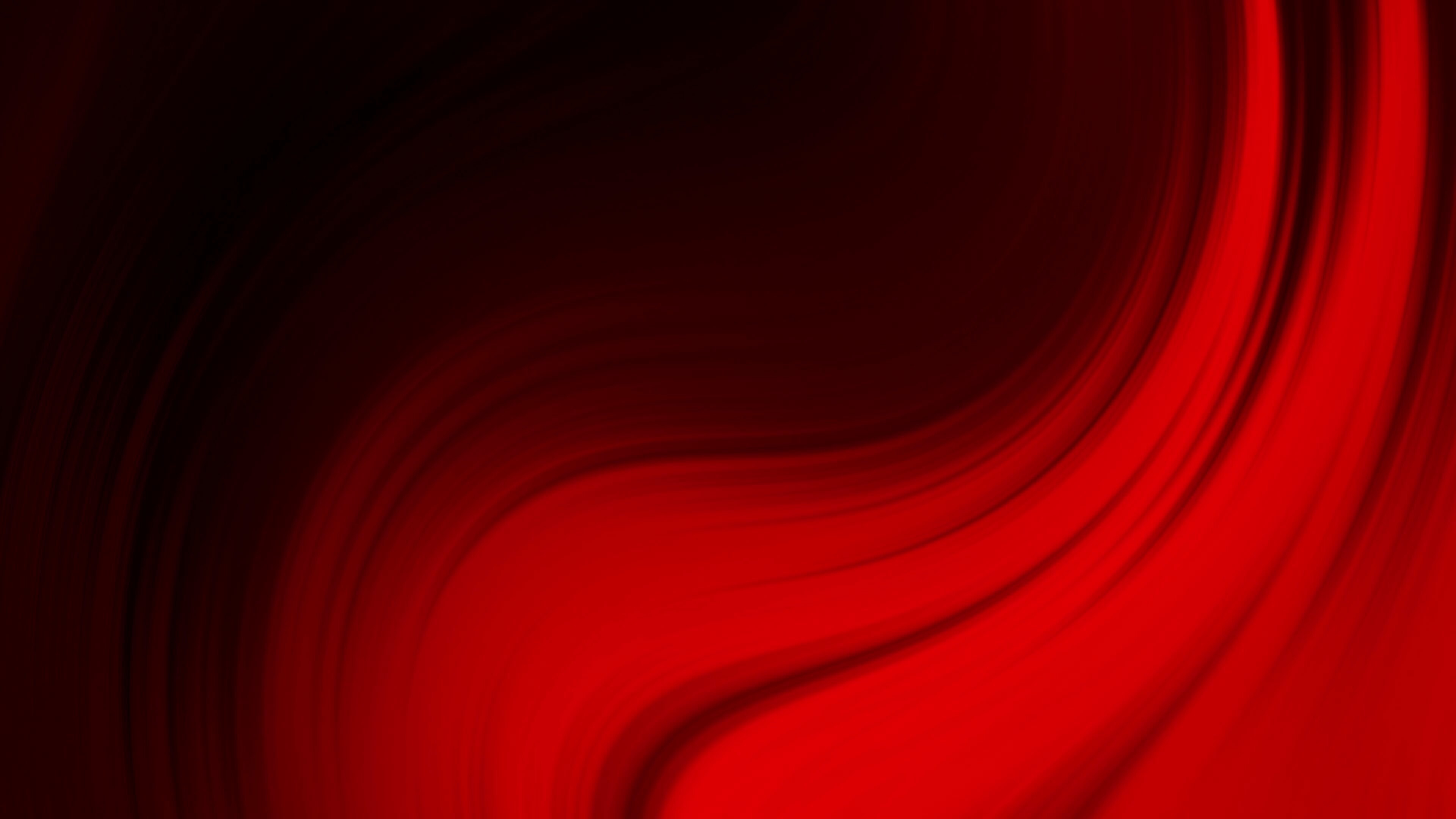 Abstract blurred smooth black red waves motion background. Video animation Ultra HD 4K 3840x2160 ...