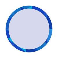 Blue Circle Frame Clip Art