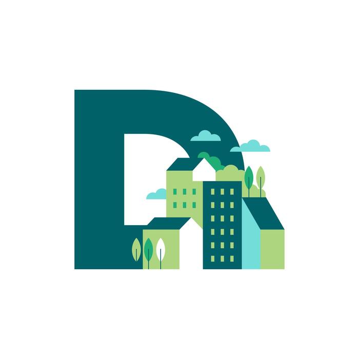 D Building Logo Vector Art, Icons, and Graphics for Free Download