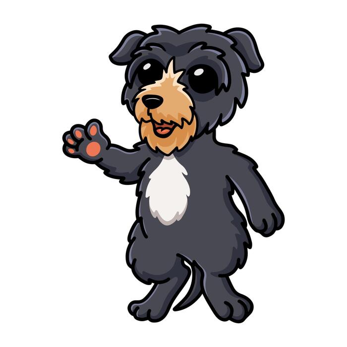 Dog Waving Vector Art, Icons, and Graphics for Free Download