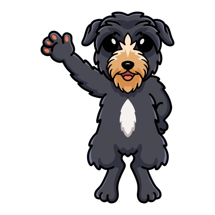 Dog Waving Vector Art, Icons, and Graphics for Free Download
